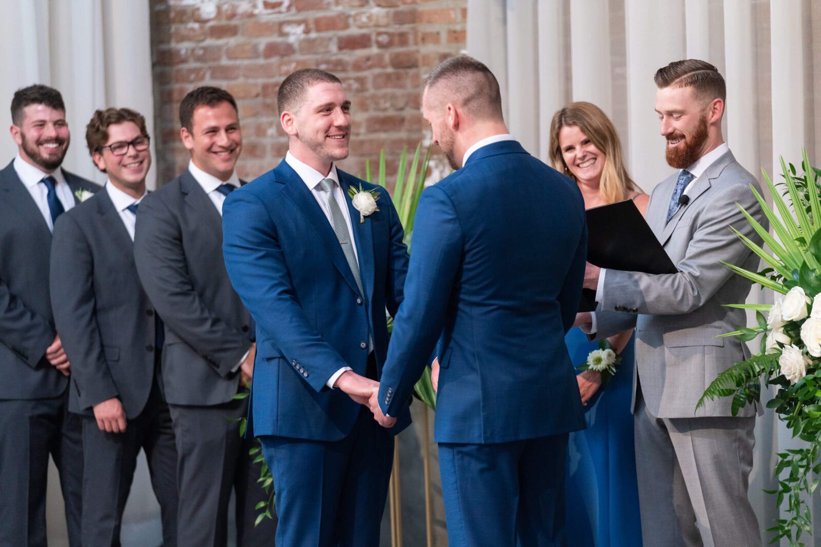A Dressed-Up Warehouse Wedding for Two Gentlemen in Love | shantiknight.com