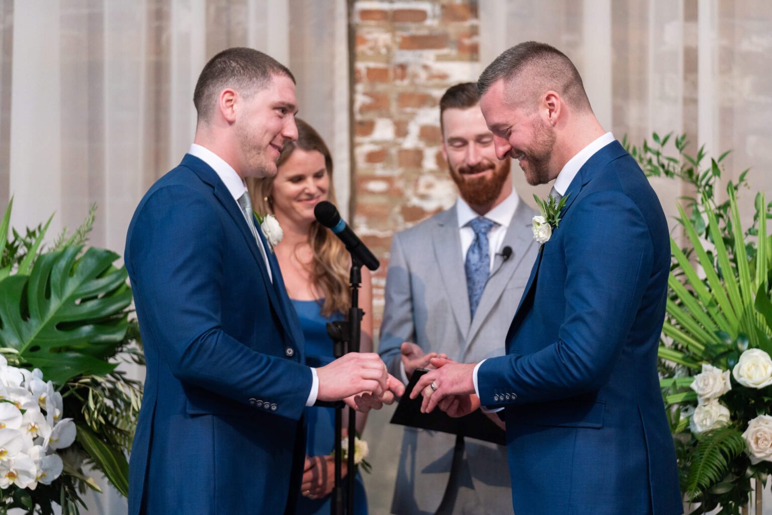 A Dressed-Up Warehouse Wedding for Two Gentlemen in Love | shantiknight.com