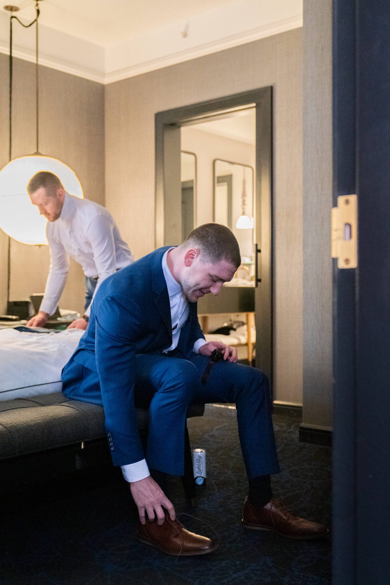 A Dressed-Up Warehouse Wedding for Two Gentlemen in Love | shantiknight.com